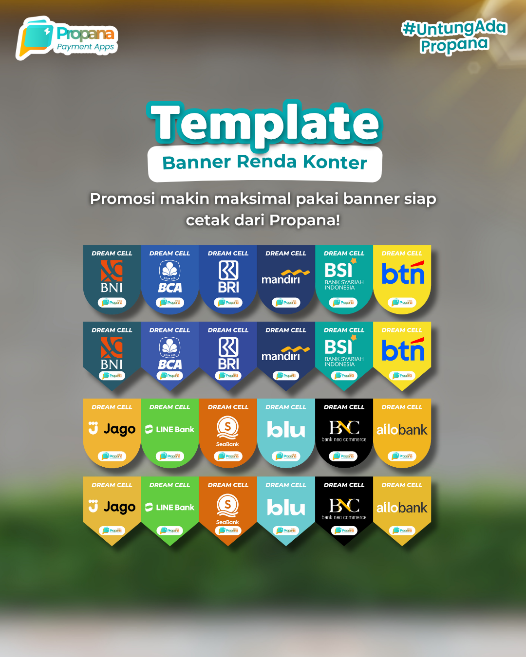 Template Banner Renda Konter Bank (Official) 2025 - Support